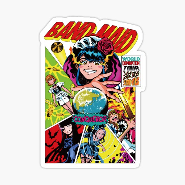 "Band-Maid" Sticker by Uuurtid | Redbubble