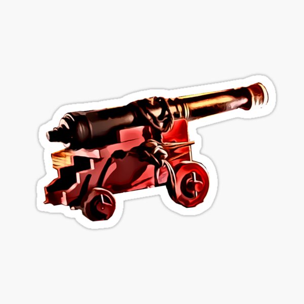 "The cannon" Sticker by Zanimations | Redbubble