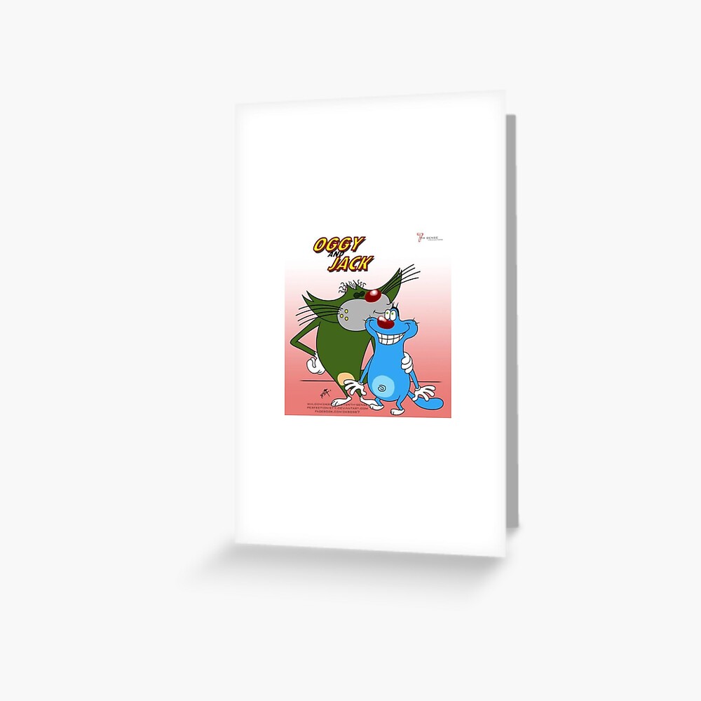 "Oggy And The Cockroaches " Greeting Card by Kids-zin | Redbubble