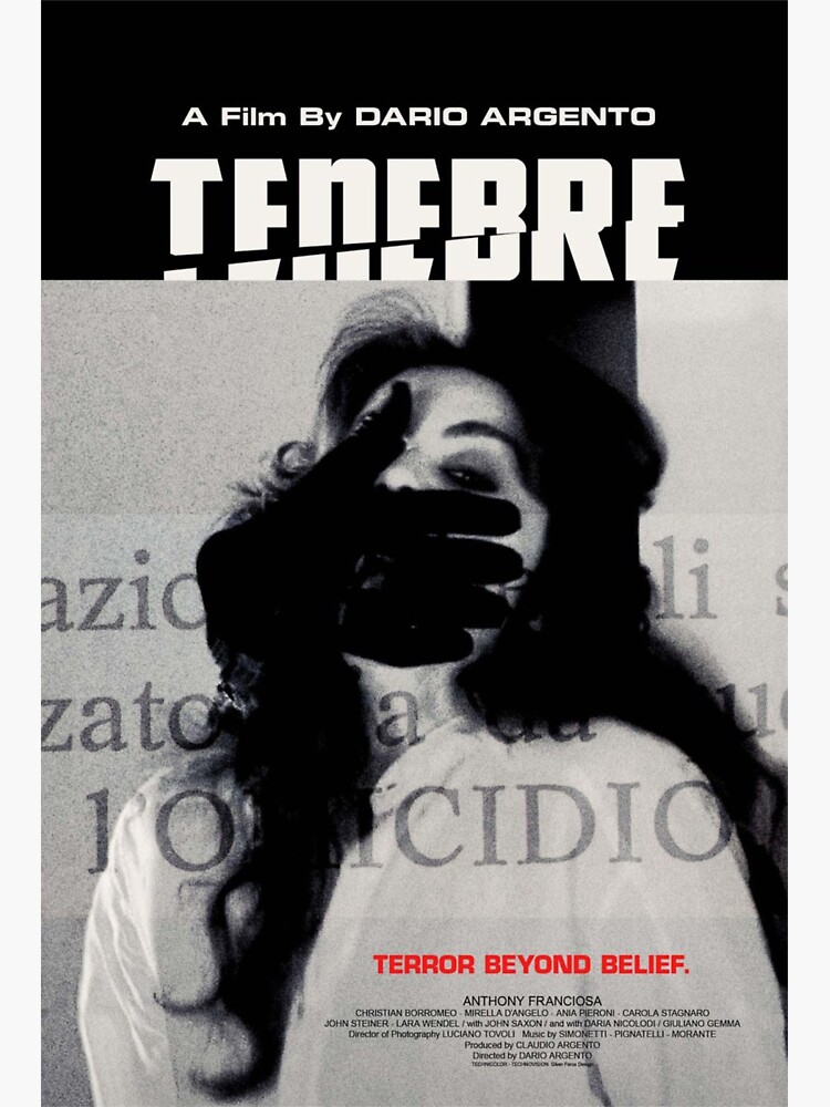 "Tenebre (Poster Art)" Sticker by mondogiallo | Redbubble