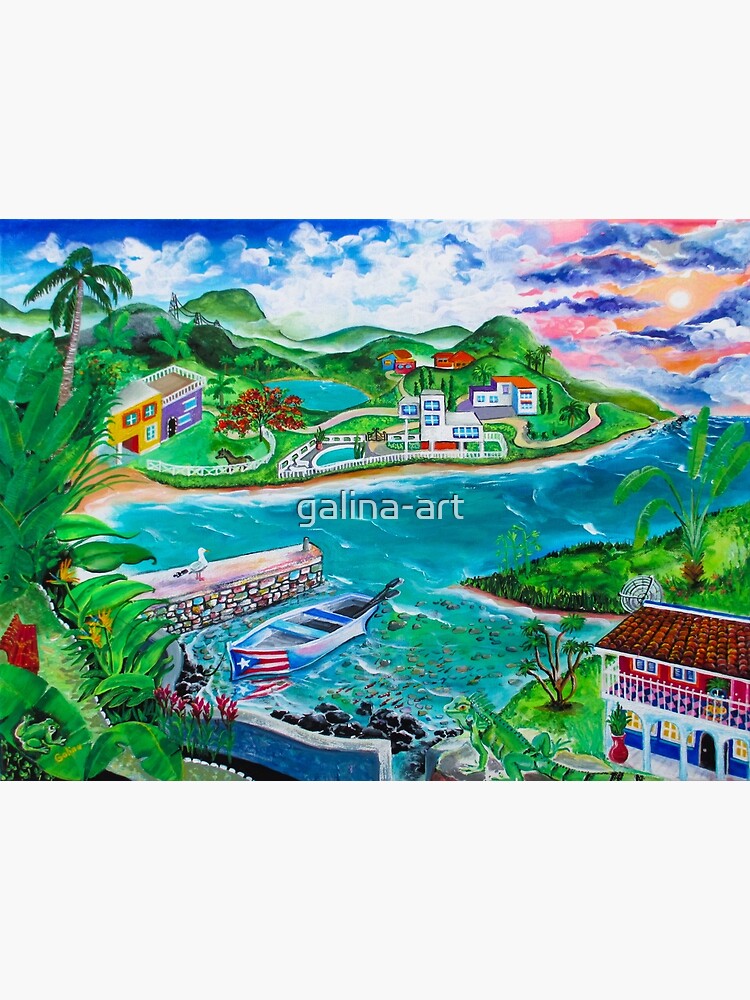 "Isla del Encanto - Mountains and Countryside of Puerto Rico" Poster by ...