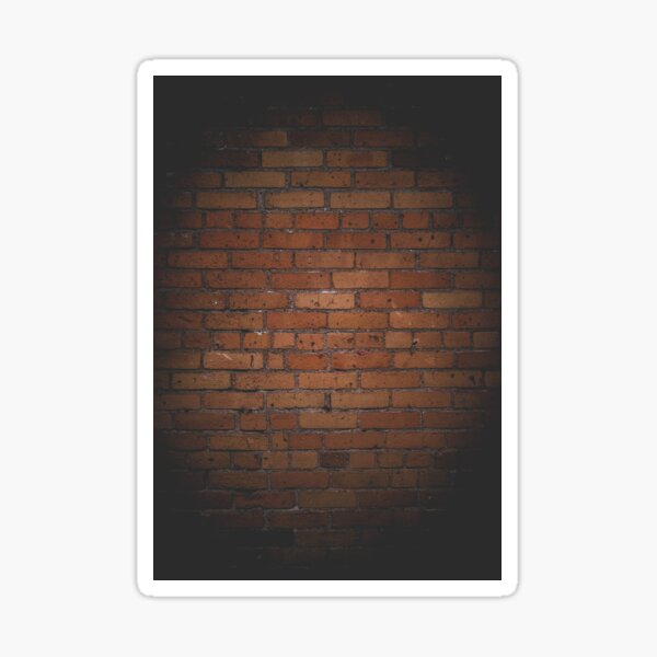 "Exposed Brick Vintage Style" Sticker by not-just-a-fad | Redbubble