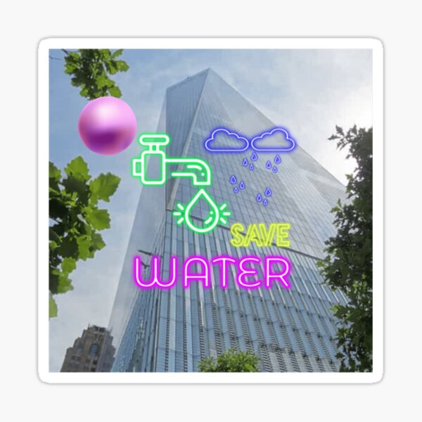 "Save water save nature design for redbuble Classic ." Sticker by ...