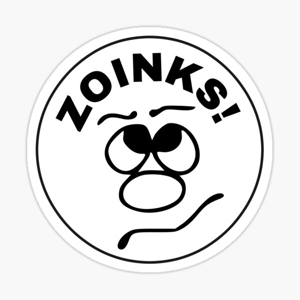 "Zoinks! | Funny Faces | Humor | Design 2 by derickquince" Sticker by ...