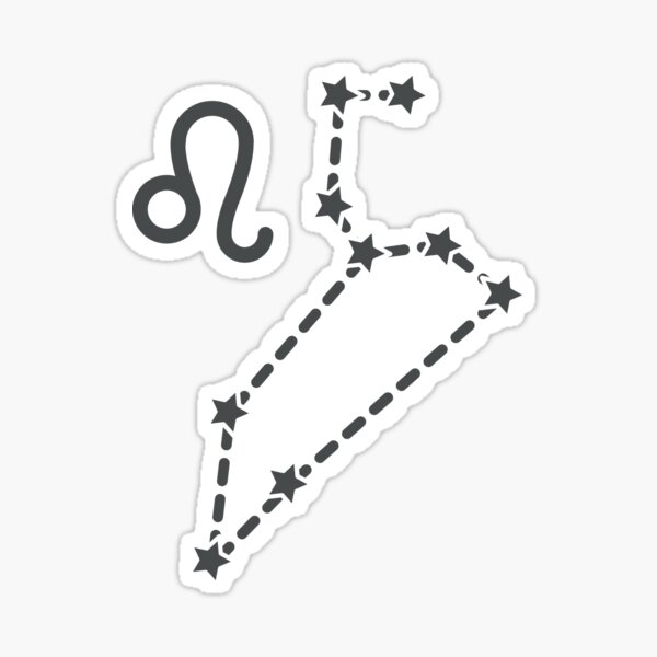 "Leo zodiac sign" Sticker by Reformist | Redbubble