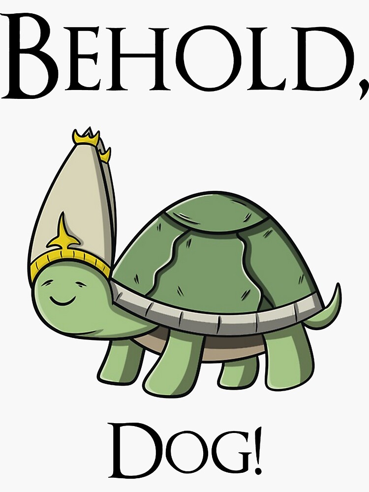 "Elden Ring Elden Ring Elden Ring behold, dog?" Sticker for Sale by ...