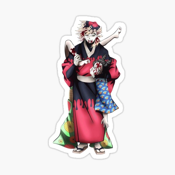 "Doma - Kimetsu No Yaiba" Sticker by LittleDelta | Redbubble