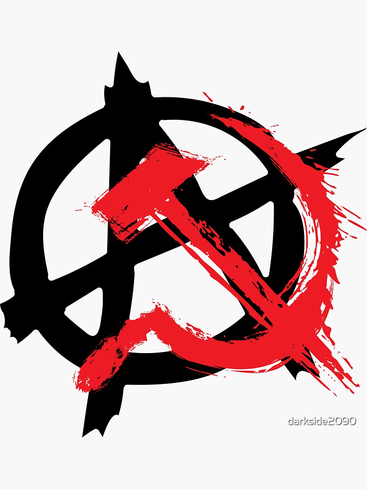 "Communist anarcho collectivism" Sticker by darkside2090 | Redbubble