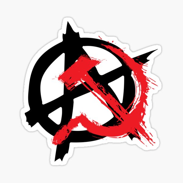 "Communist anarcho collectivism" Sticker by darkside2090 | Redbubble