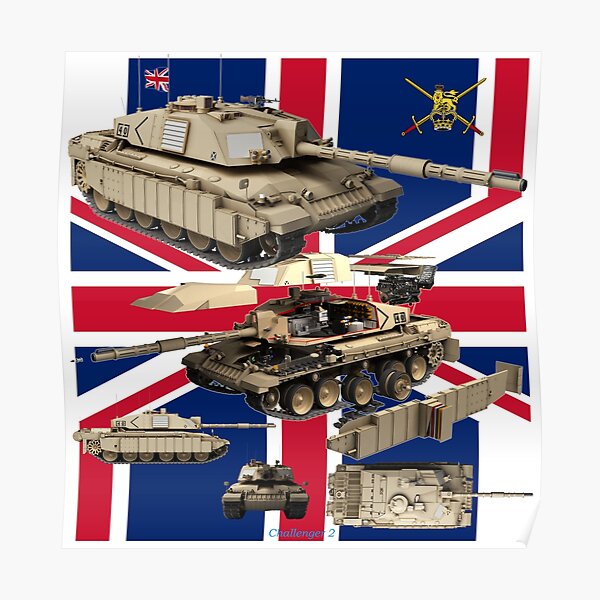 "Challenger 2 main battle tank" Poster for Sale by madbadmachines ...