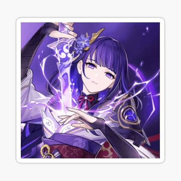 "Genshin Impact Raiden Shogun" Sticker for Sale by NerdCult | Redbubble