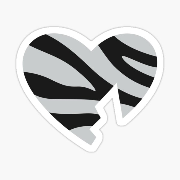"HBK BB '97 Black/White Heart Collage" Sticker by MaidenofIron157 ...