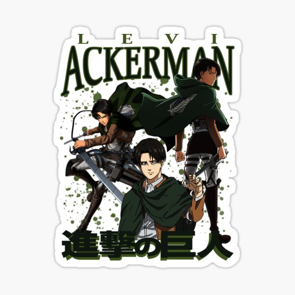 "Levi Ackerman - Attack On Titan" Sticker by SonieShop | Redbubble