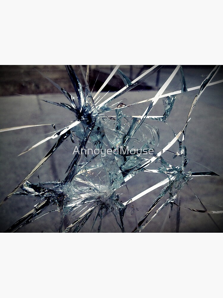 "Broken Glass" Sticker for Sale by AnnoyedMouse | Redbubble