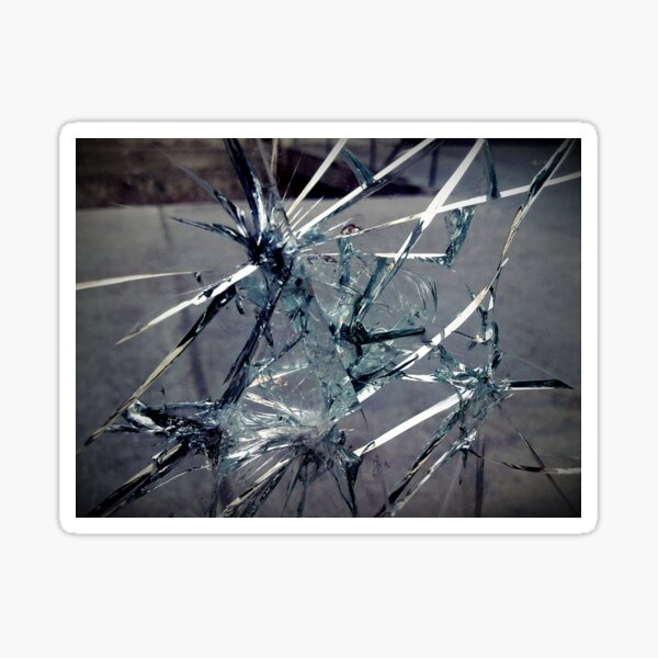 "Broken Glass" Sticker for Sale by AnnoyedMouse | Redbubble