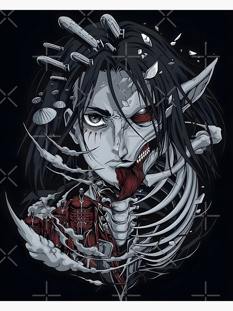 "Eren Yeager - Rumbling " Poster by AnimeMart07 | Redbubble