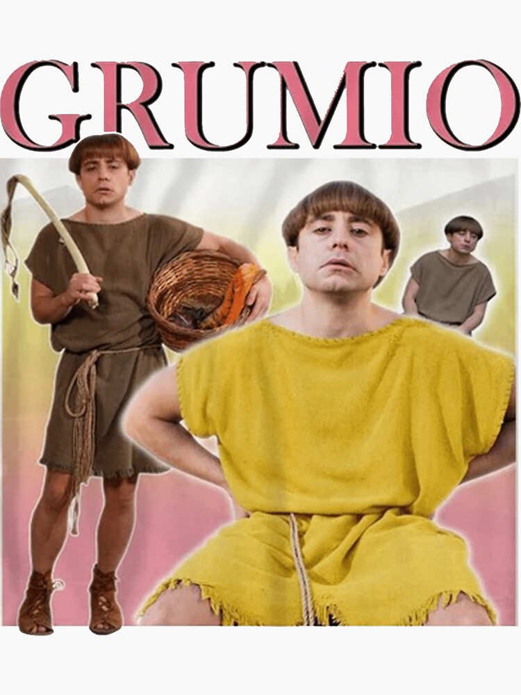 "Grumio Plebs" Sticker by shopBJD | Redbubble