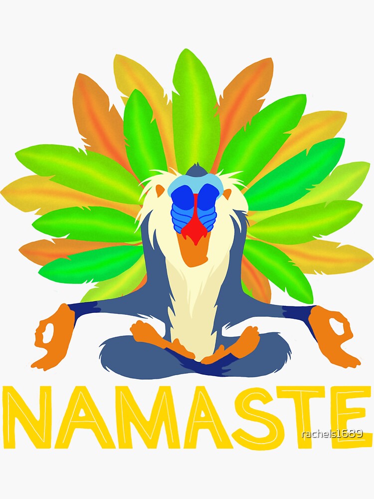 "Namaste" Sticker for Sale by rachels1689 | Redbubble