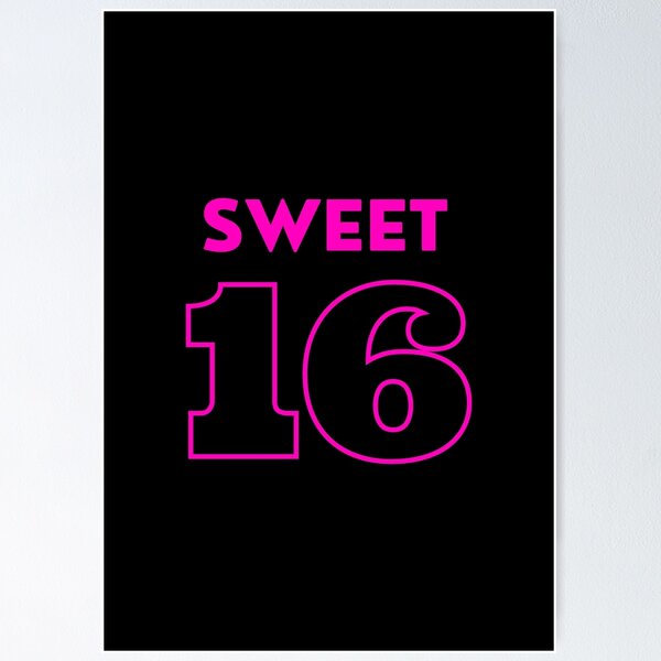 "Sweet 16 - birthday " Poster for Sale by yoshra | Redbubble