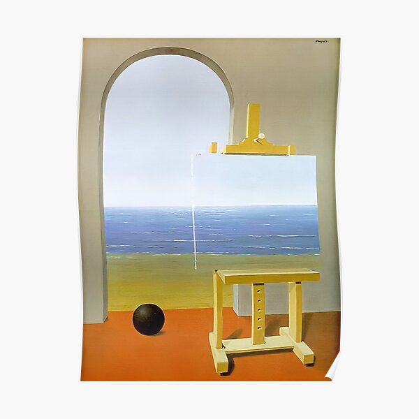 "Rene Magritte - The Human Condition" Poster by Lolc | Redbubble