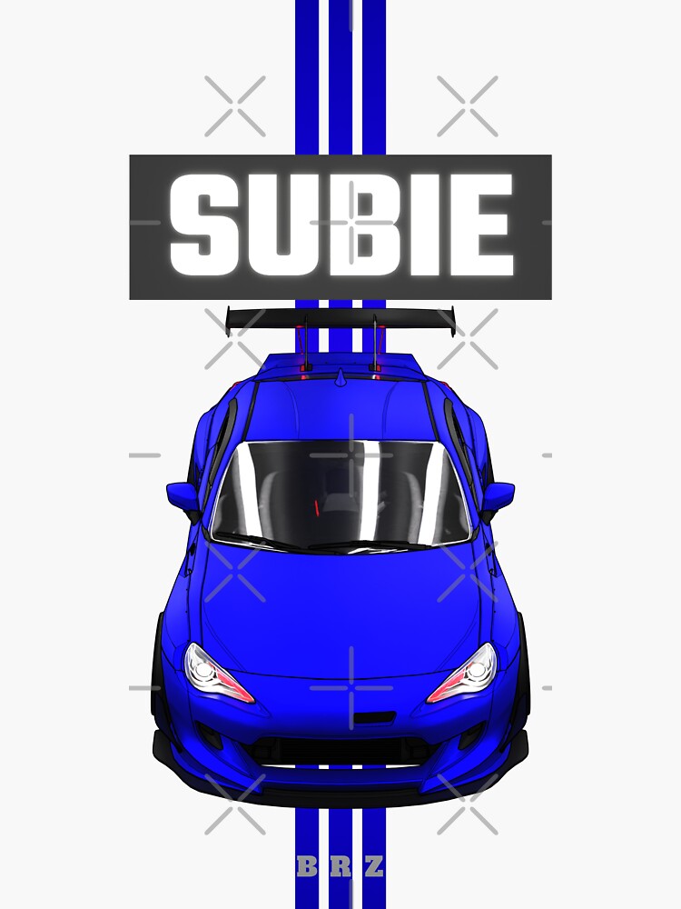 "Car Fan art, Car guy, Car girl jdm Car addict, Matte Blue Subie Gang ...