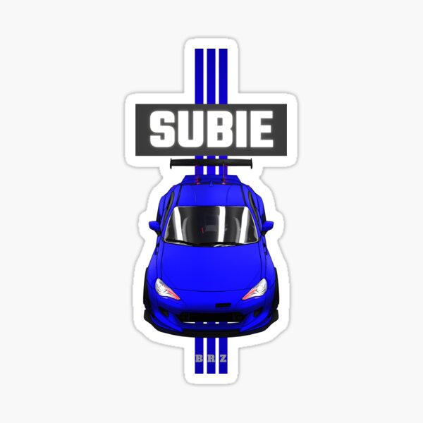 "Car Fan art, Car guy, Car girl jdm Car addict, Matte Blue Subie Gang ...