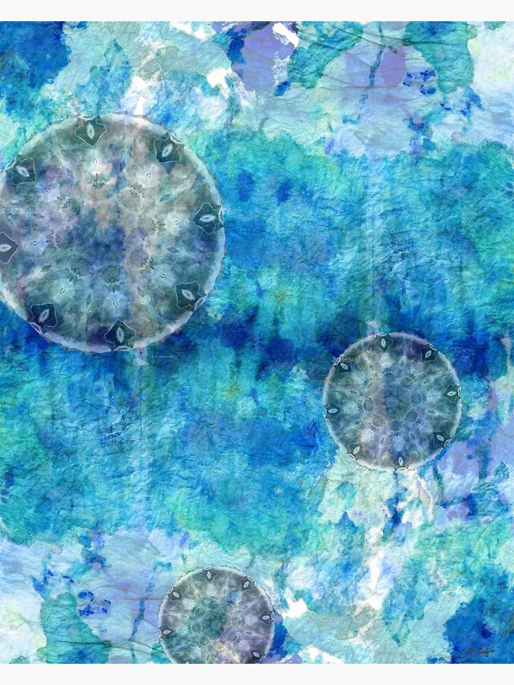 "Crystal Vision - Visionary Blue Abstract Art by Sharon Cummings ...