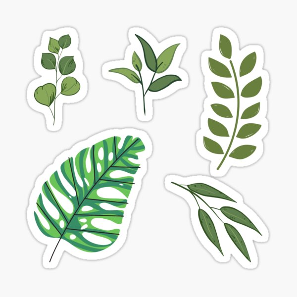 "organic leaf paper pattern pack" Sticker by stickers-packs | Redbubble