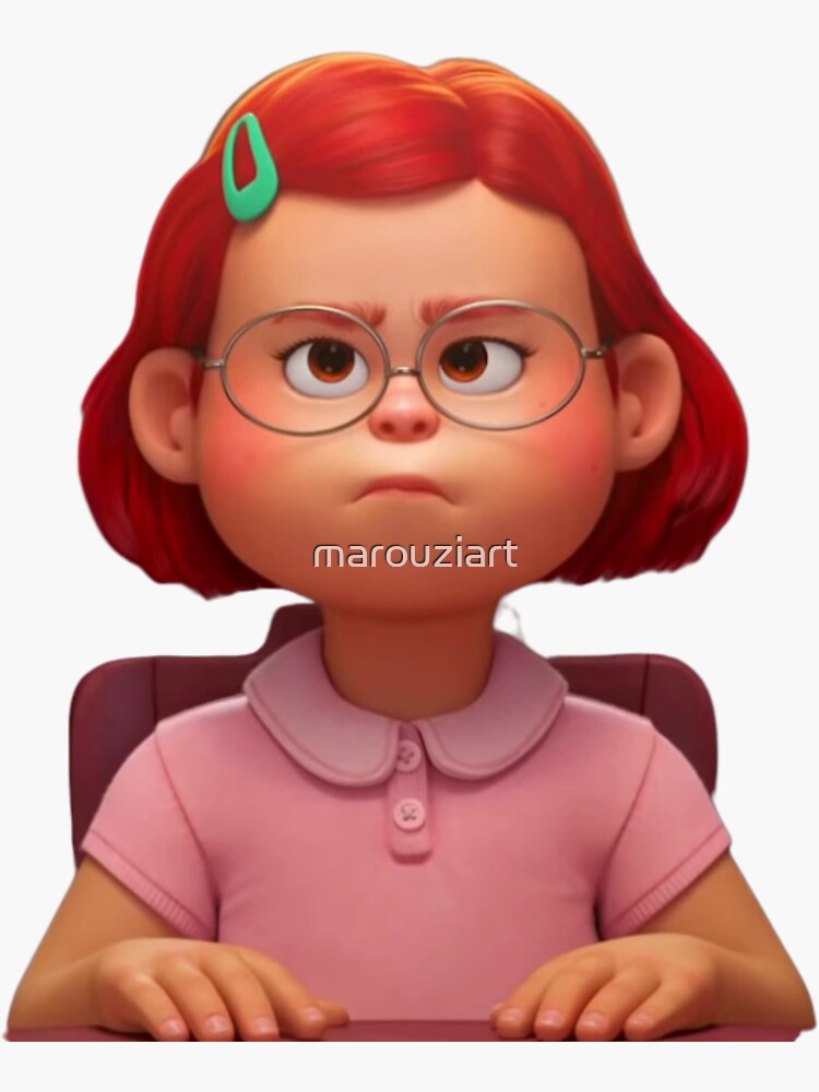 "Turning Red - mei" Sticker by marouziart | Redbubble