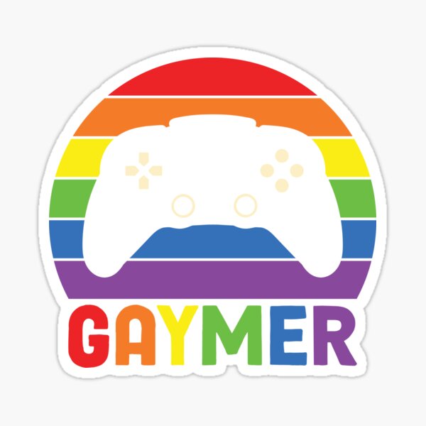 "Gaymer" Sticker for Sale by QuestoDesign | Redbubble