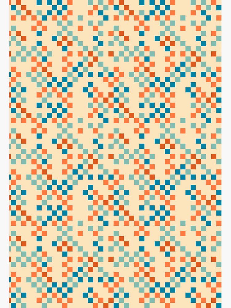 "60s 70s Style Retro Vintage Squares" Sticker by not-just-a-fad | Redbubble