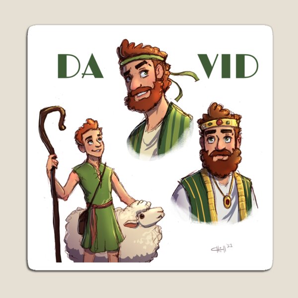 "King David" Magnet for Sale by ChillyStudios | Redbubble