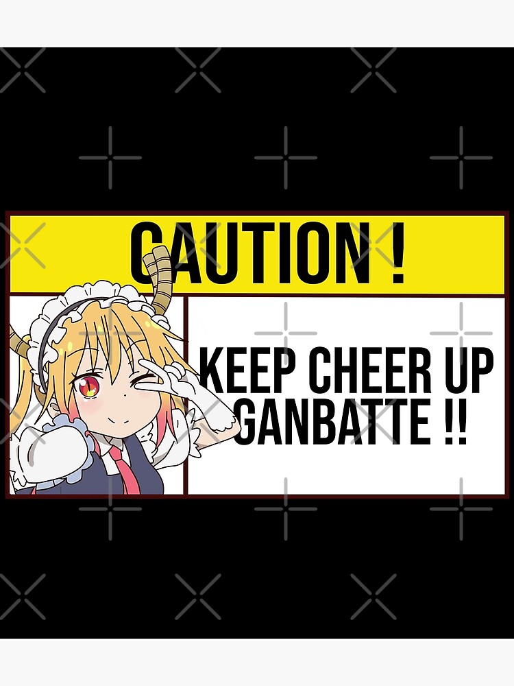 "Caution sign with cute anime girl " Poster by Semzig | Redbubble