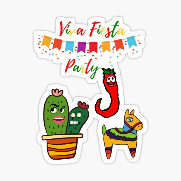 "Viva Fiesta Party" Sticker by dawk8701 | Redbubble