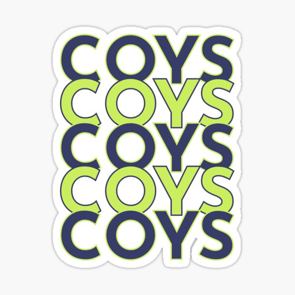 "COYS COYS COYS COYS COYS" Sticker by SpursOnShirts | Redbubble