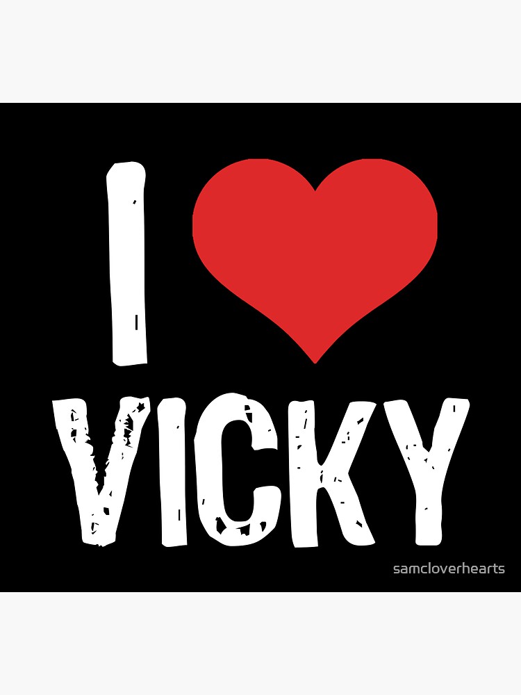 "I Love Vicky" Sticker for Sale by samcloverhearts | Redbubble