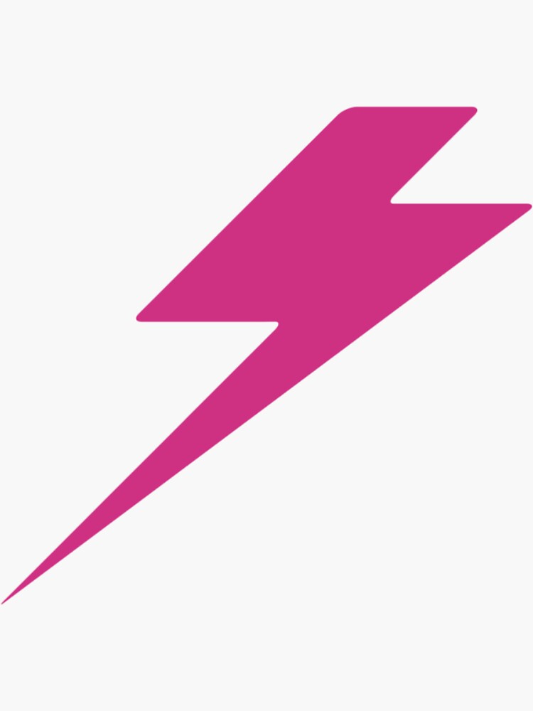 "Red lightning " Sticker by Iyrik | Redbubble