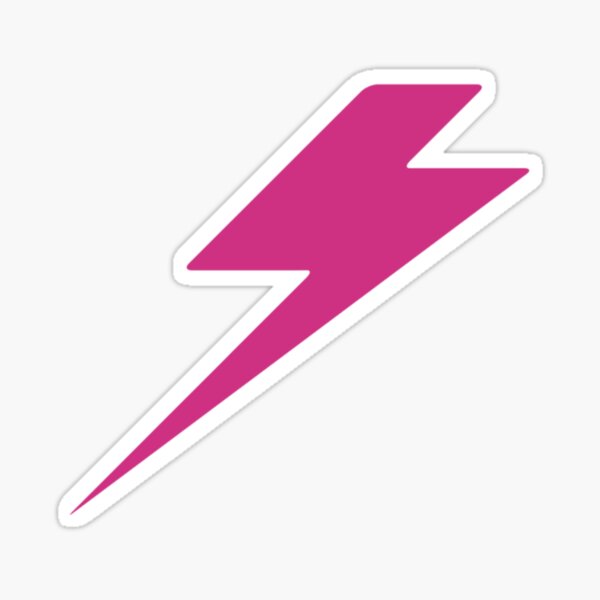 "Red lightning " Sticker by Iyrik | Redbubble