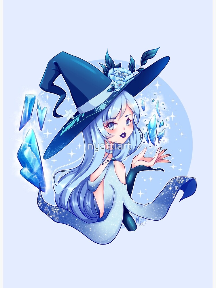 "Ice Witch Magic Academy Girl" Poster for Sale by nyattiart | Redbubble