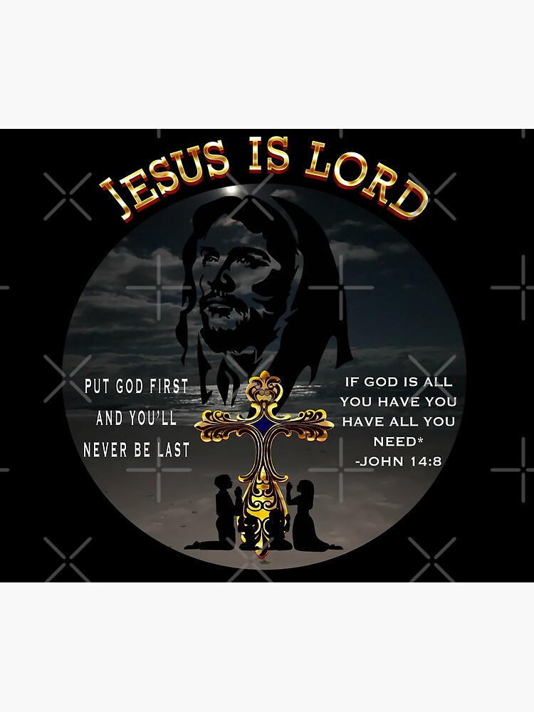 "Jesus Is Lord - Jesus Is Lord Gold Font - Gold Font " Poster for Sale ...