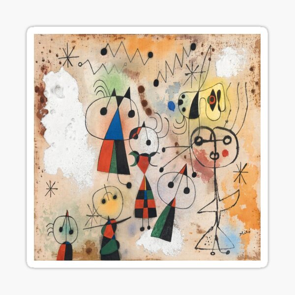 "joan miro" Sticker by Zarrix-rayan | Redbubble