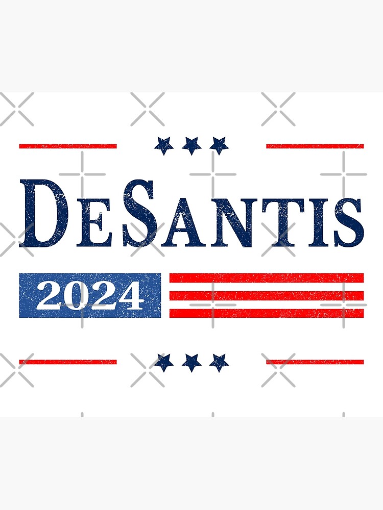 "Ron Desantis 2024 For President American Flag Vintage Pro" Poster for ...