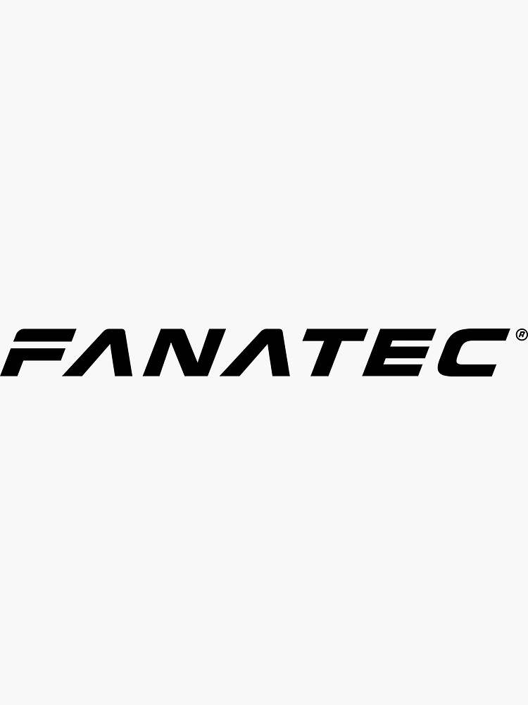 "Fanatec_Black" Sticker by JKA-SIM-Racing | Redbubble