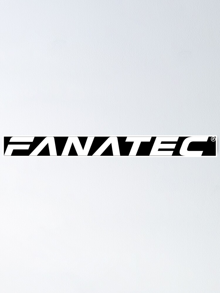 "Fanatec_White" Poster for Sale by JKA-SIM-Racing | Redbubble