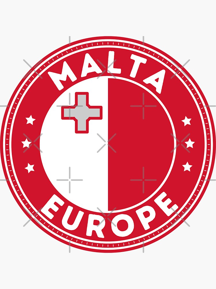 "Malta Emblem" Sticker for Sale by worldpopulation | Redbubble