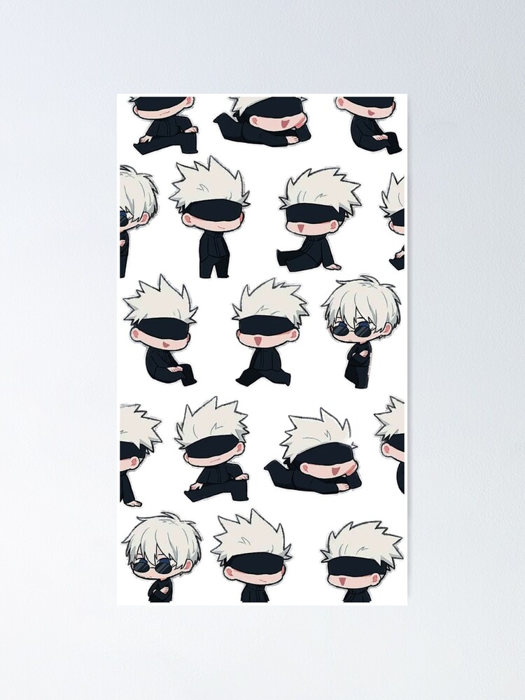 "Jujutsu Kaisen Saturo Gojo Chibi Edition" Poster for Sale by ...