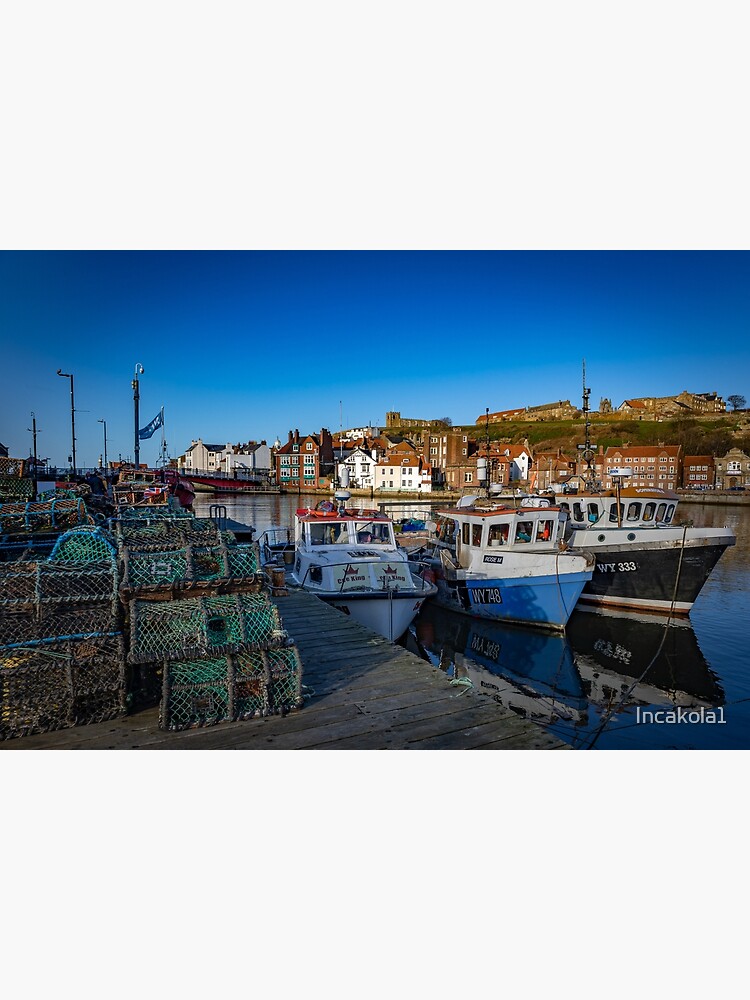 "Whitby Lobster Pots and Fishing Boats" Poster by Incakola1 | Redbubble