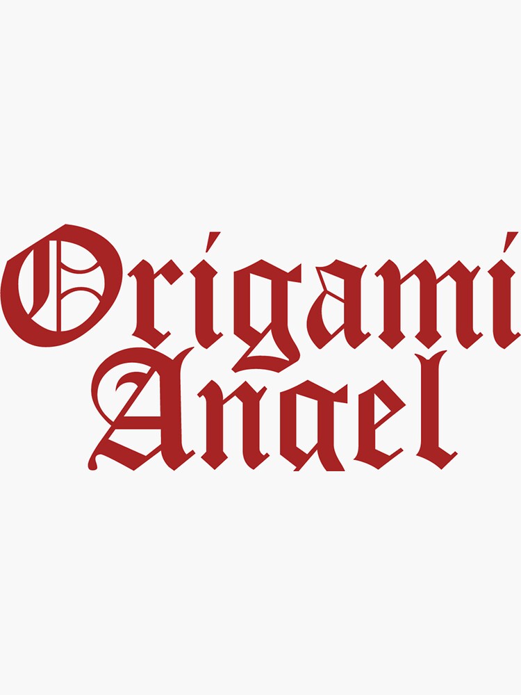 "Origami Angel Band Logo Sticker" Sticker for Sale by andisnk | Redbubble