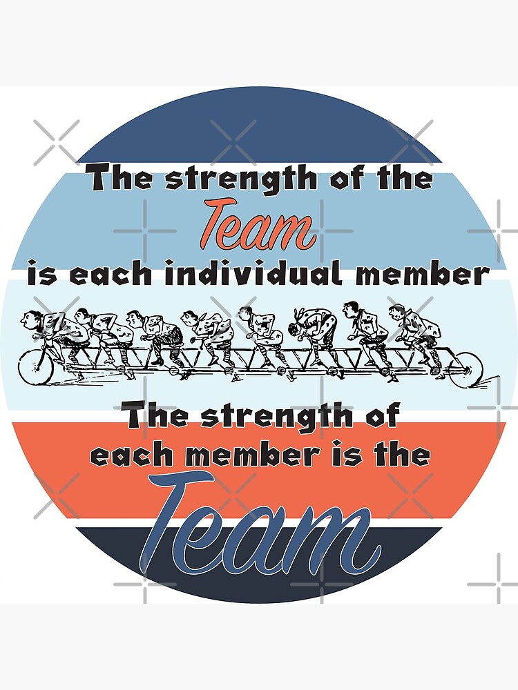 "Strength of the Team" Poster for Sale by AME-Designs | Redbubble