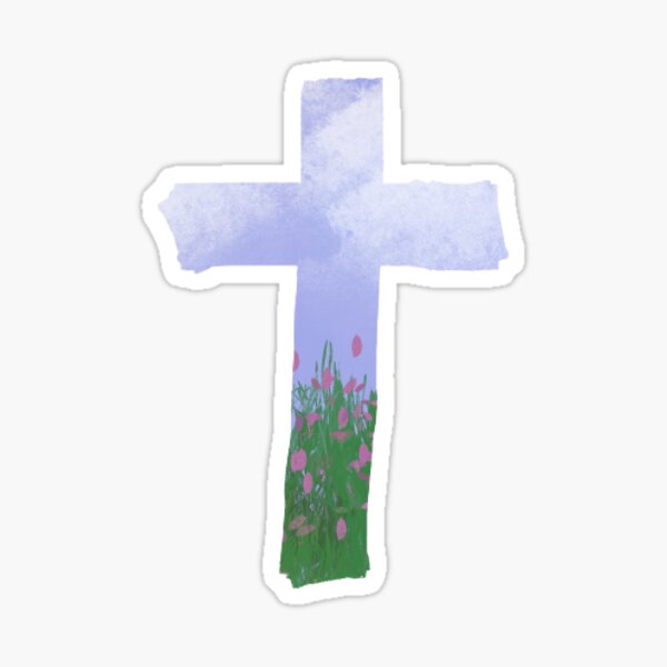 "Cross Sticker" Sticker for Sale by Samething02 | Redbubble